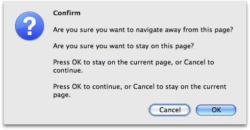 Untrusted text in security dialogs